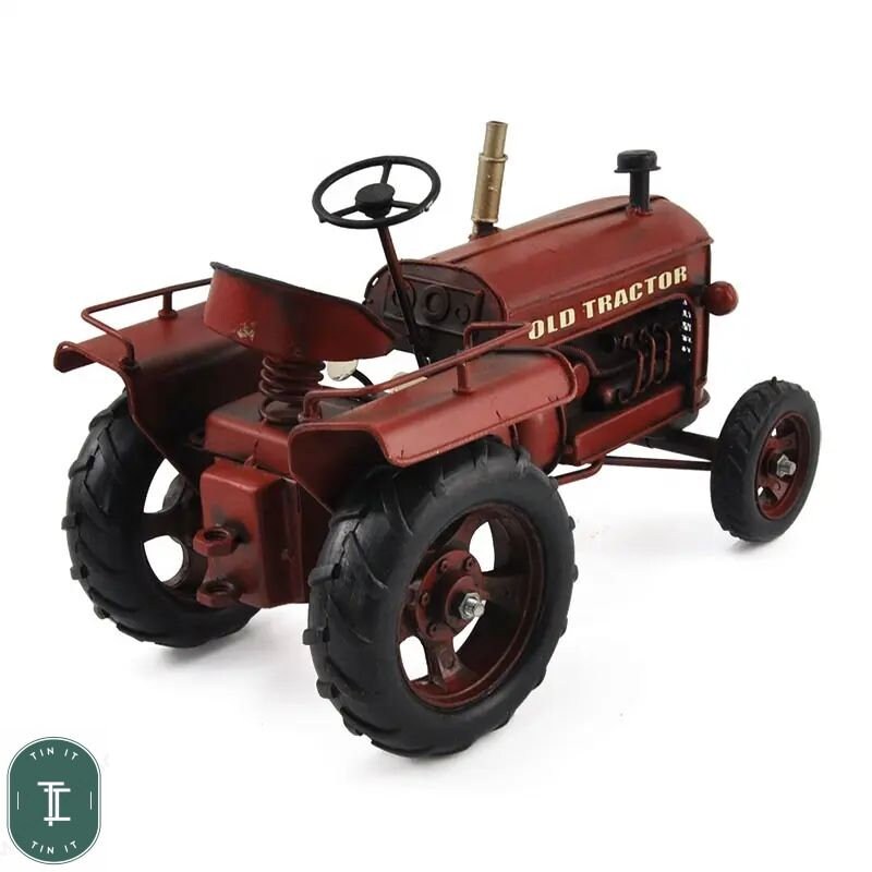 Vintage Classic Big Old Tractor Metal Model, Gift, Handmade, Birthday ...