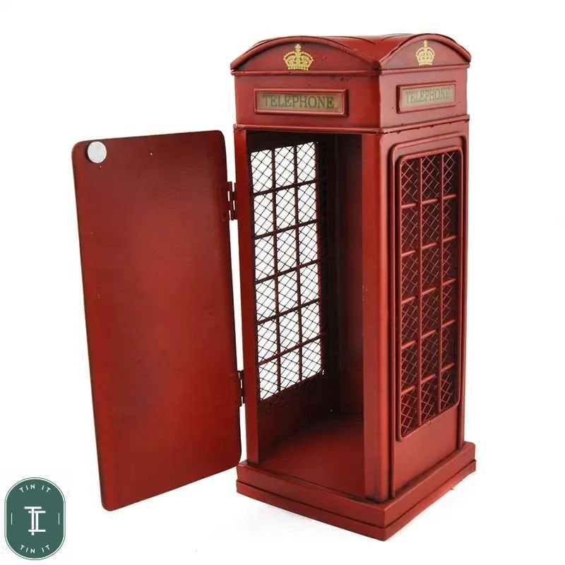 Handmade Metal Retro Vintage Classic London Phone Booth Model, Gift ...
