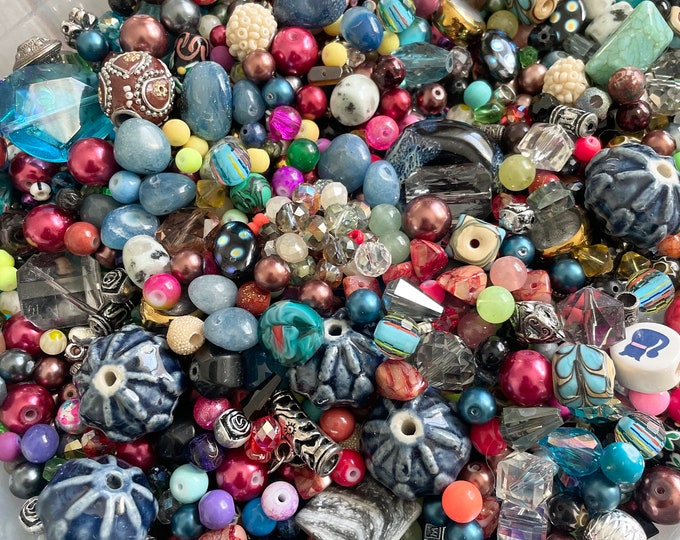1 Pound of Assorted Beads, Gems, and Charms - Etsy