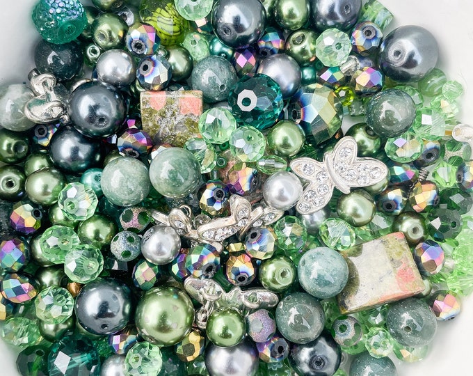 1 Pound of Assorted Beads, Gems, and Charms - Etsy