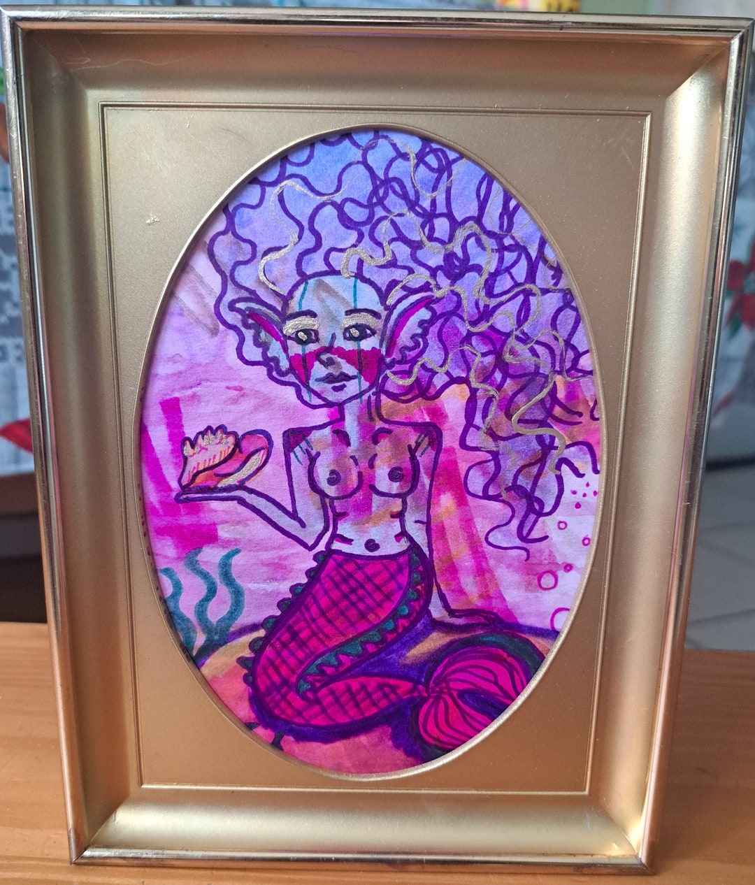 6x8 Glassless Frame Shell Seanymph - Etsy