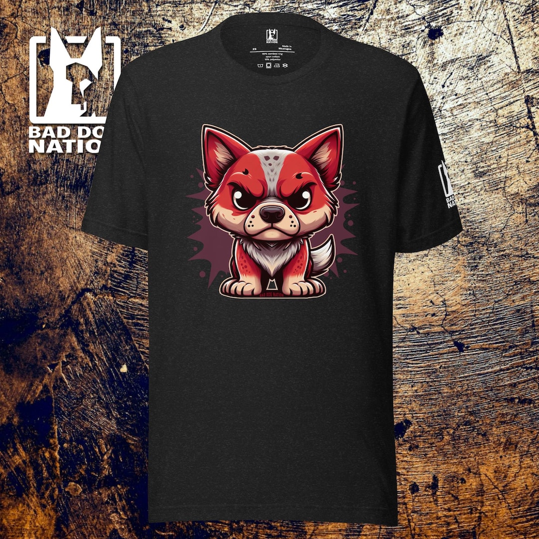 Angry Australian Cattle Dog Pup Adult Premium Unisex T-shirt - Etsy