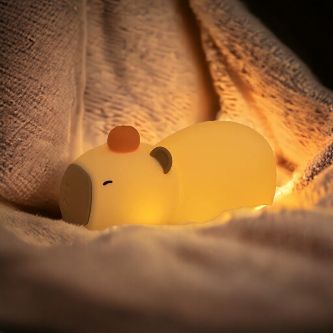 Cute Capybara Rechargeable Lamp Gift for Capybara Lovers, Night Light ...