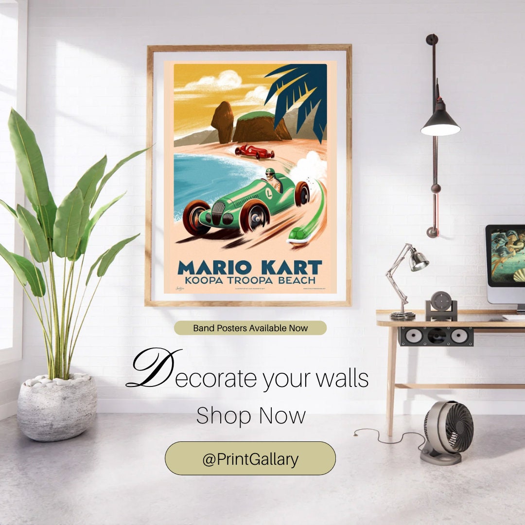 Mario Kart Poster Super Mario Poster Poster Print Nintendo - Etsy UK