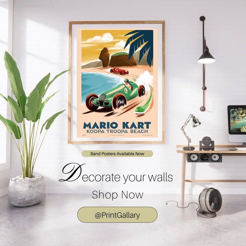 Mario Kart Poster Super Mario Poster Poster Print Nintendo - Etsy UK