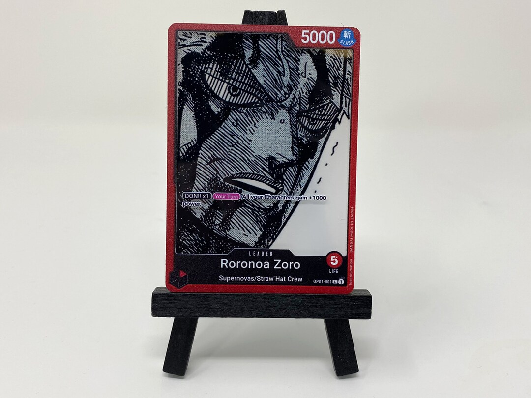 Roronoa Zoro Leader Acrylic Card Color Printed 1 Thick - Etsy