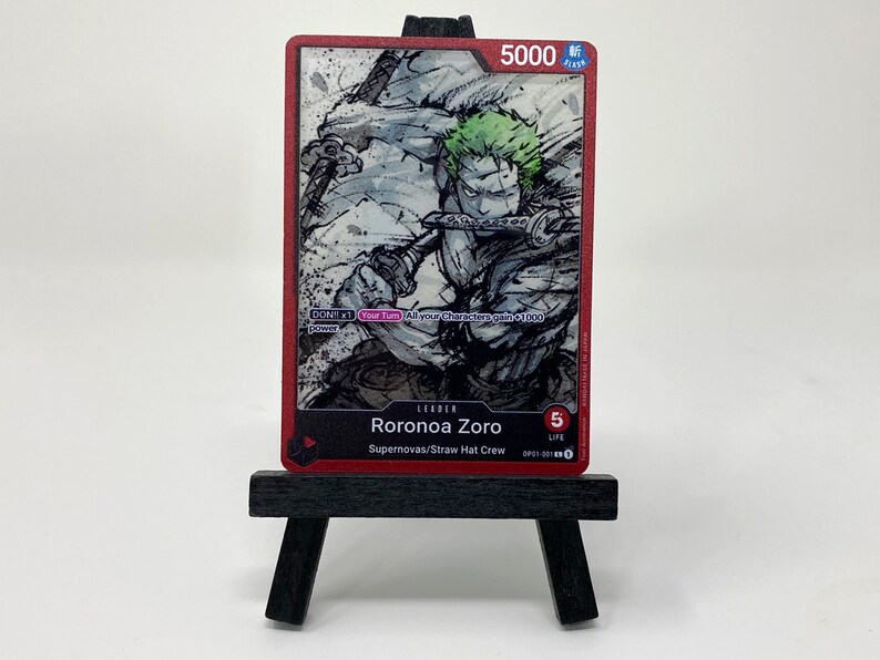 Roronoa Zoro Leader Acrylic Card Color Printed 1 Thick Acrylic Card 33 ...