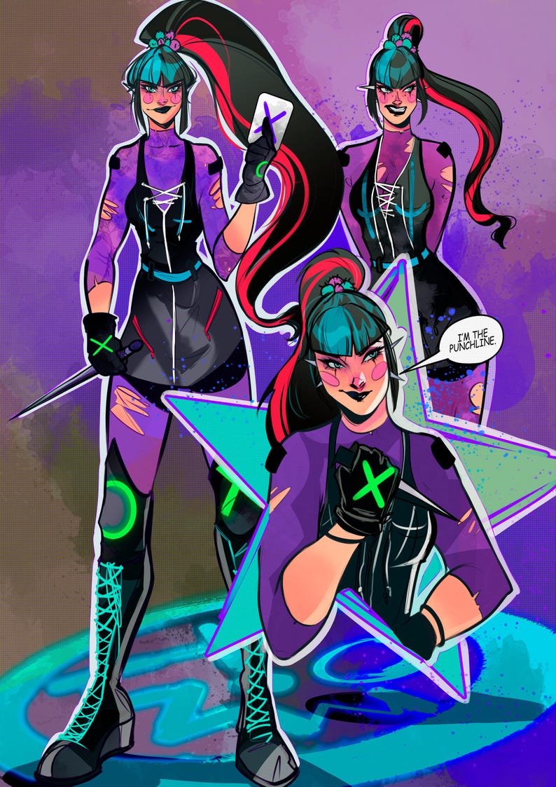 Punchline (DC)- Art Print - Comic - Etsy