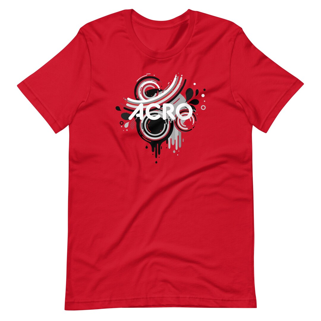 Acro Color Splash T-shirt With Creative Red Design for Acrobatic ...