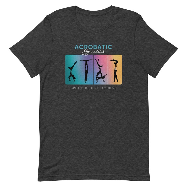 Acro Silhouettes Design Creative Acrobatic Gymnastics Shirt - Etsy