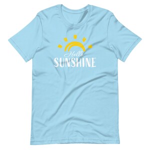 Hello Sunshine - Fun Summer T-shirt (adults) - Etsy