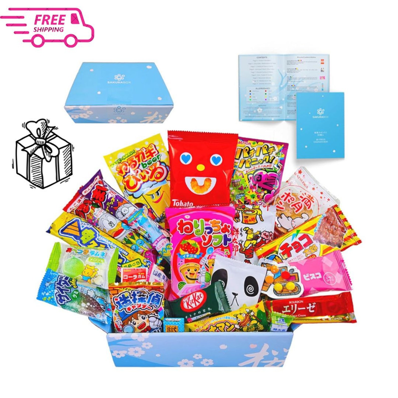 Mystery Box Chinese Chips Candy Spicy Full-size Gift Box Japanese ...
