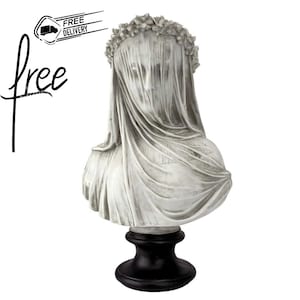 New-sculpture Design Toscano Wide Marble Polyresin Veiled Maiden ...