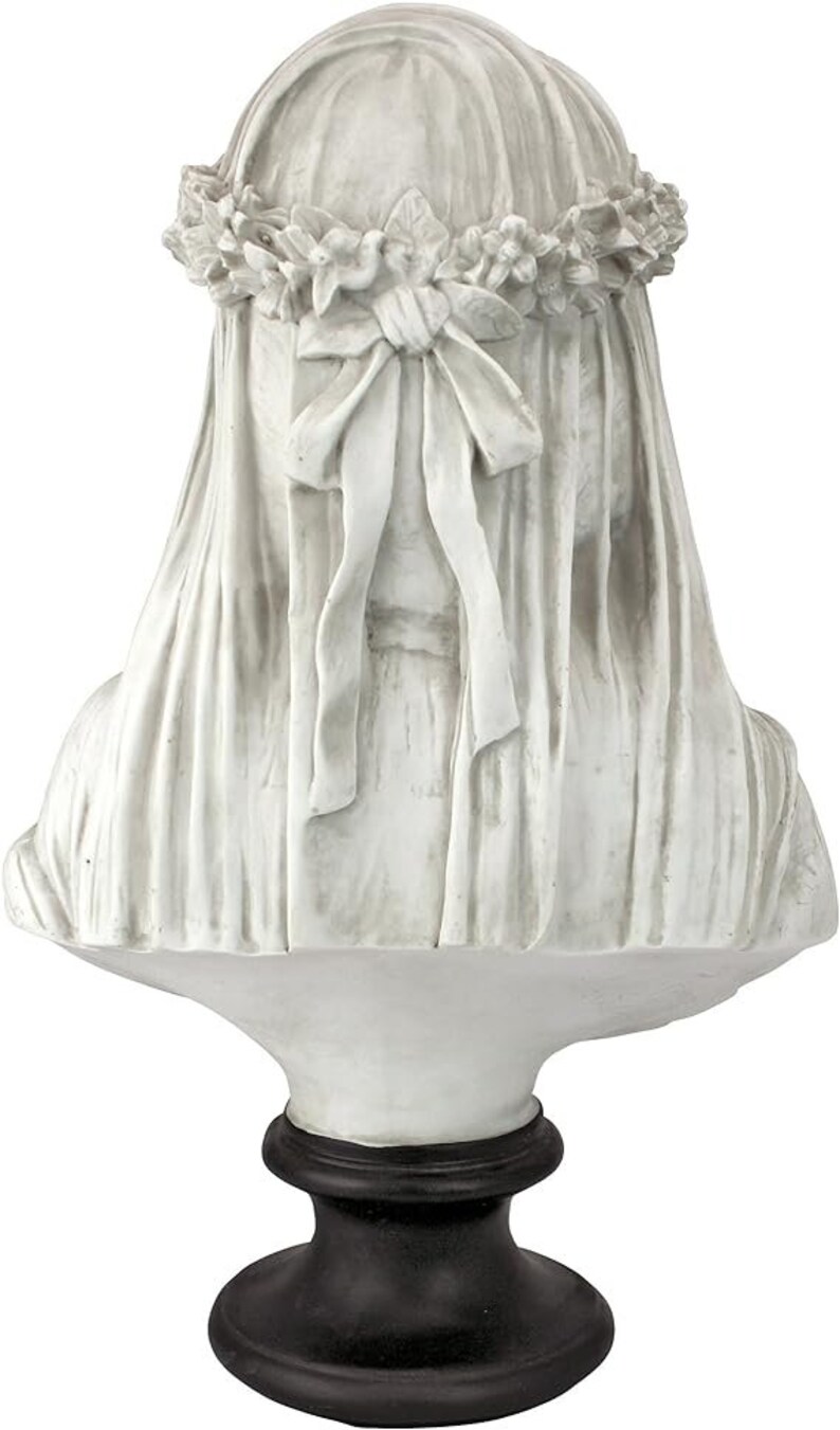 New-sculpture Design Toscano Wide Marble Polyresin Veiled Maiden ...