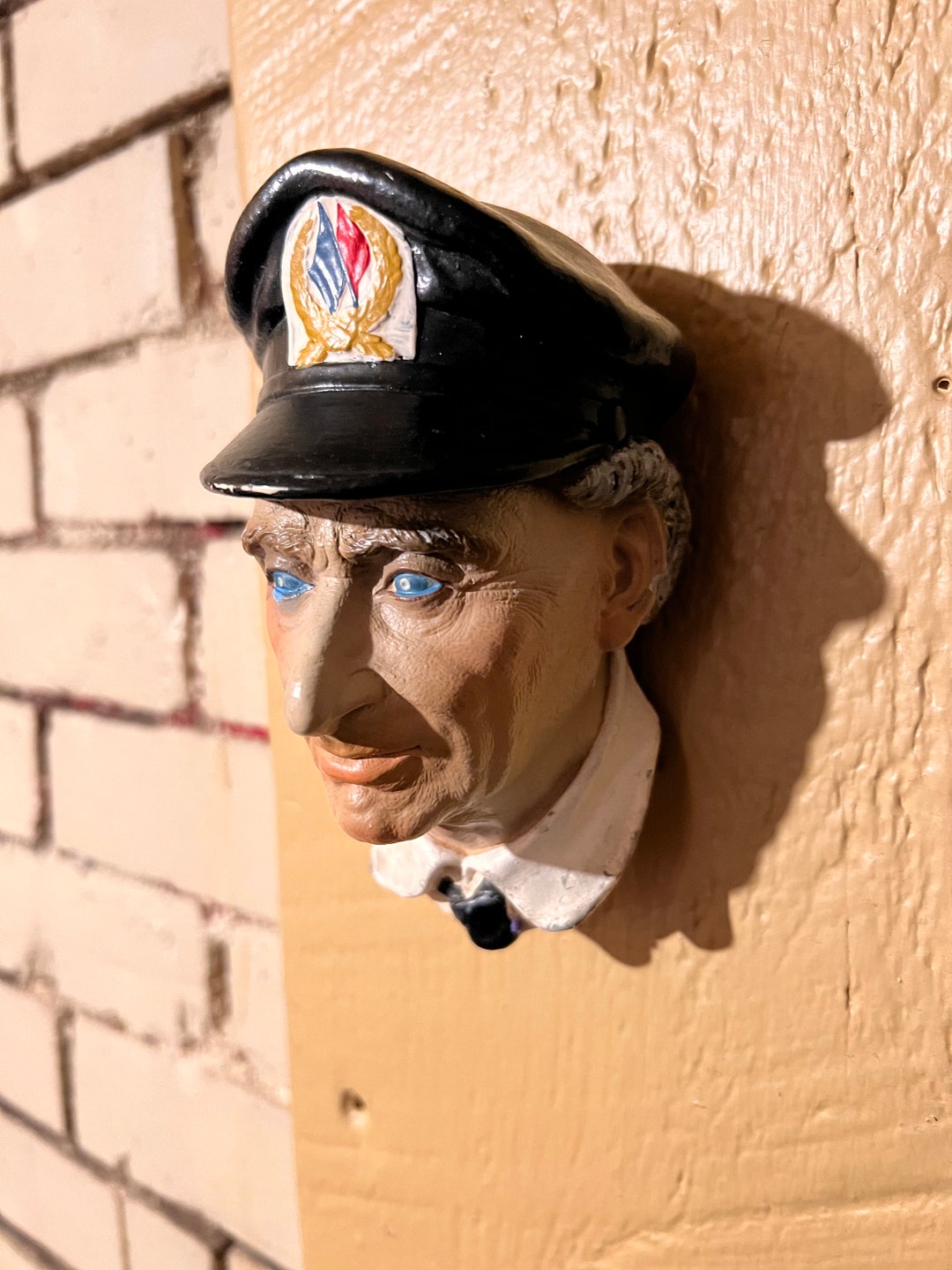 Bossons Chalkware Head Sea Captain Vintage 1972 Nautical - Etsy