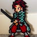 Demon Slayer - Tanjiro Perler Bead Pixel Art - Etsy