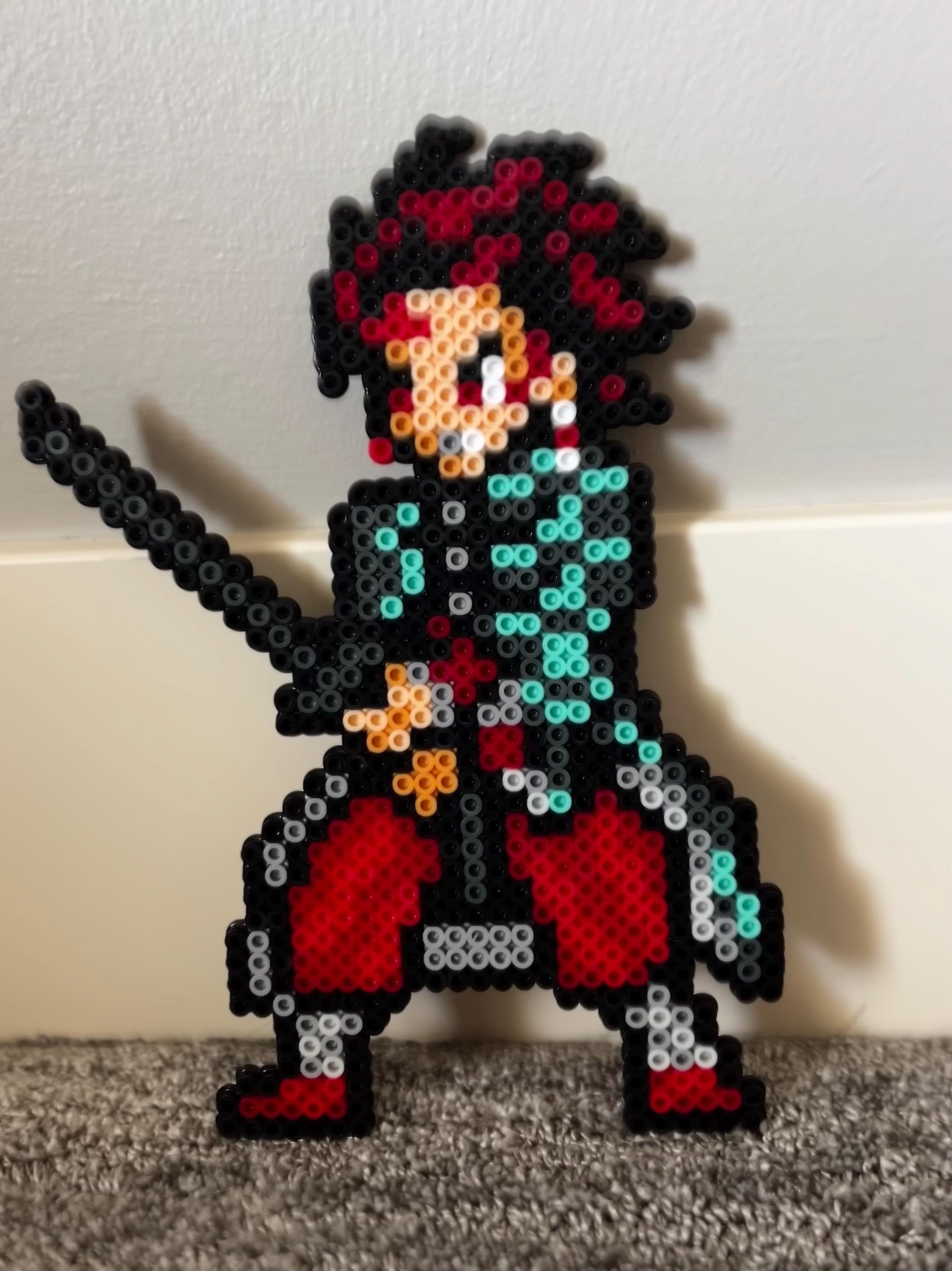 Demon Slayer - Tanjiro Perler Bead Pixel Art - Etsy