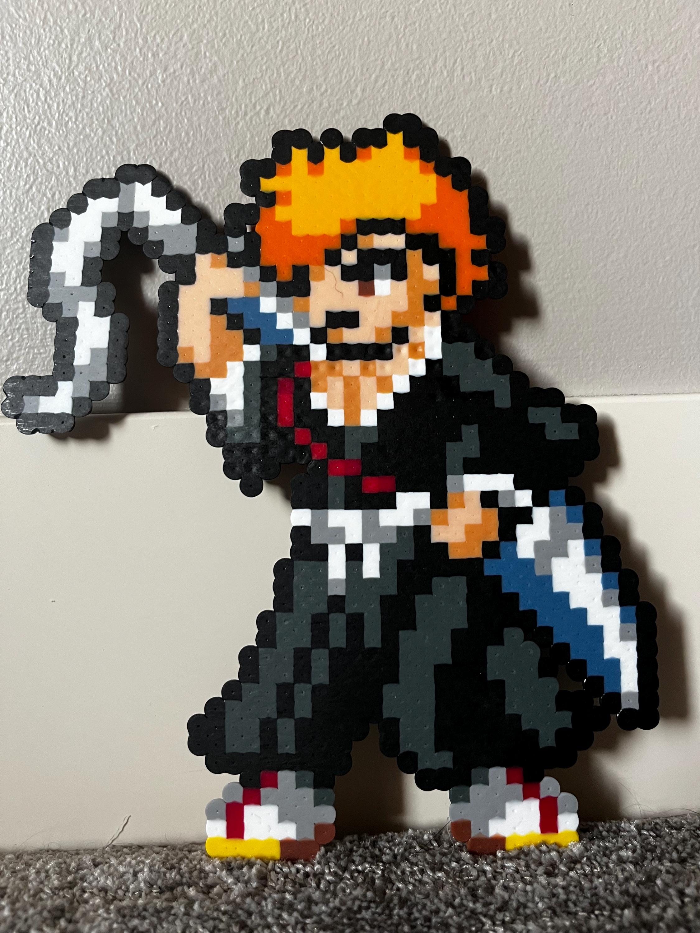 Bleach - Ichigo Perler Bead Pixel Art - Etsy