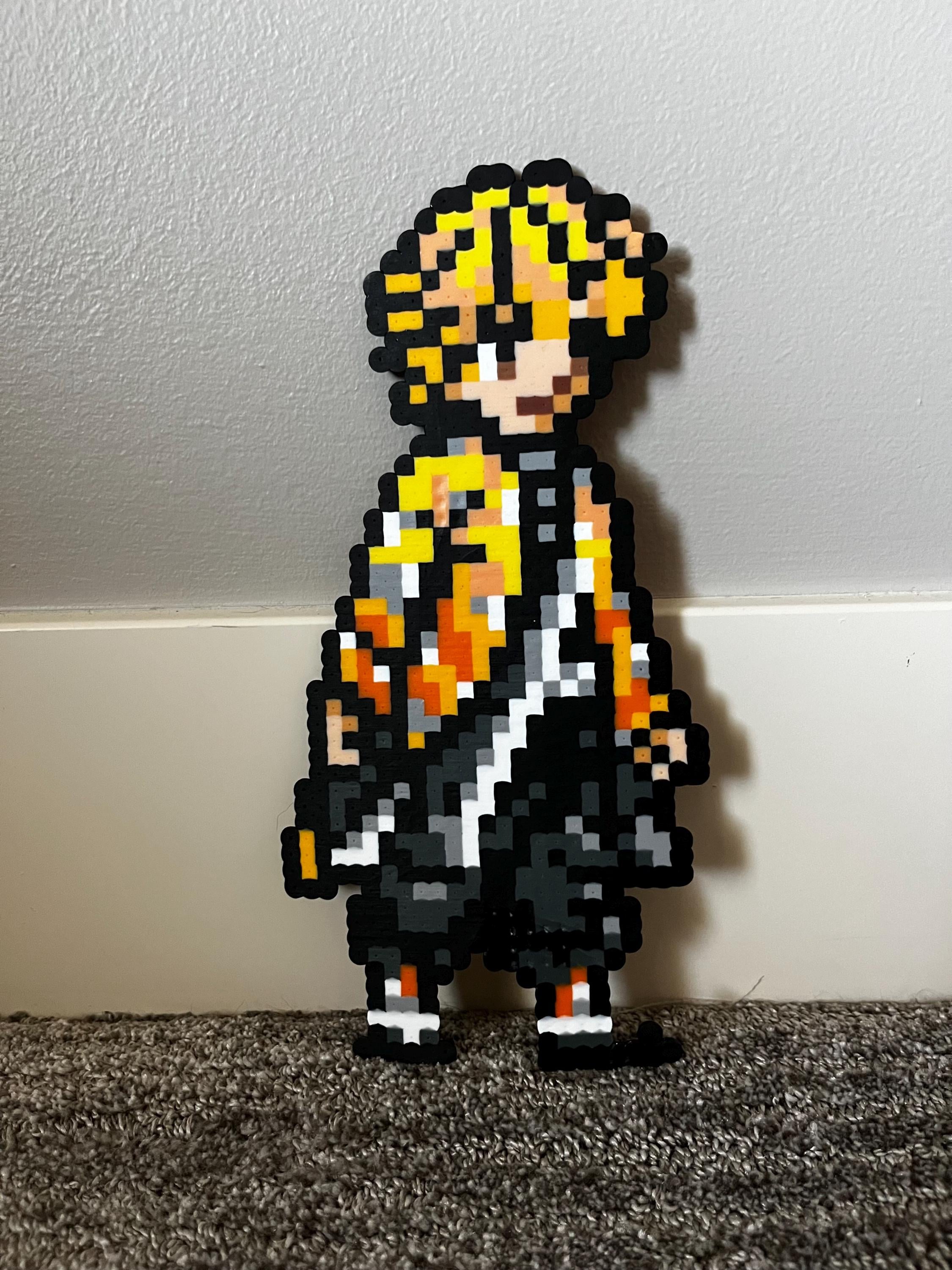 Demon Slayer - Zenitsu Perler Bead Pixel Art - Etsy
