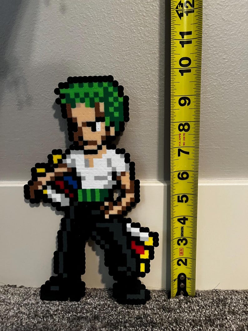 One Piece - Zoro Perler Bead Pixel Art - Etsy