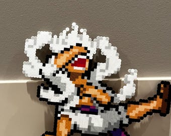 One Piece - Luffy Perler Bead Pixel Art - Etsy