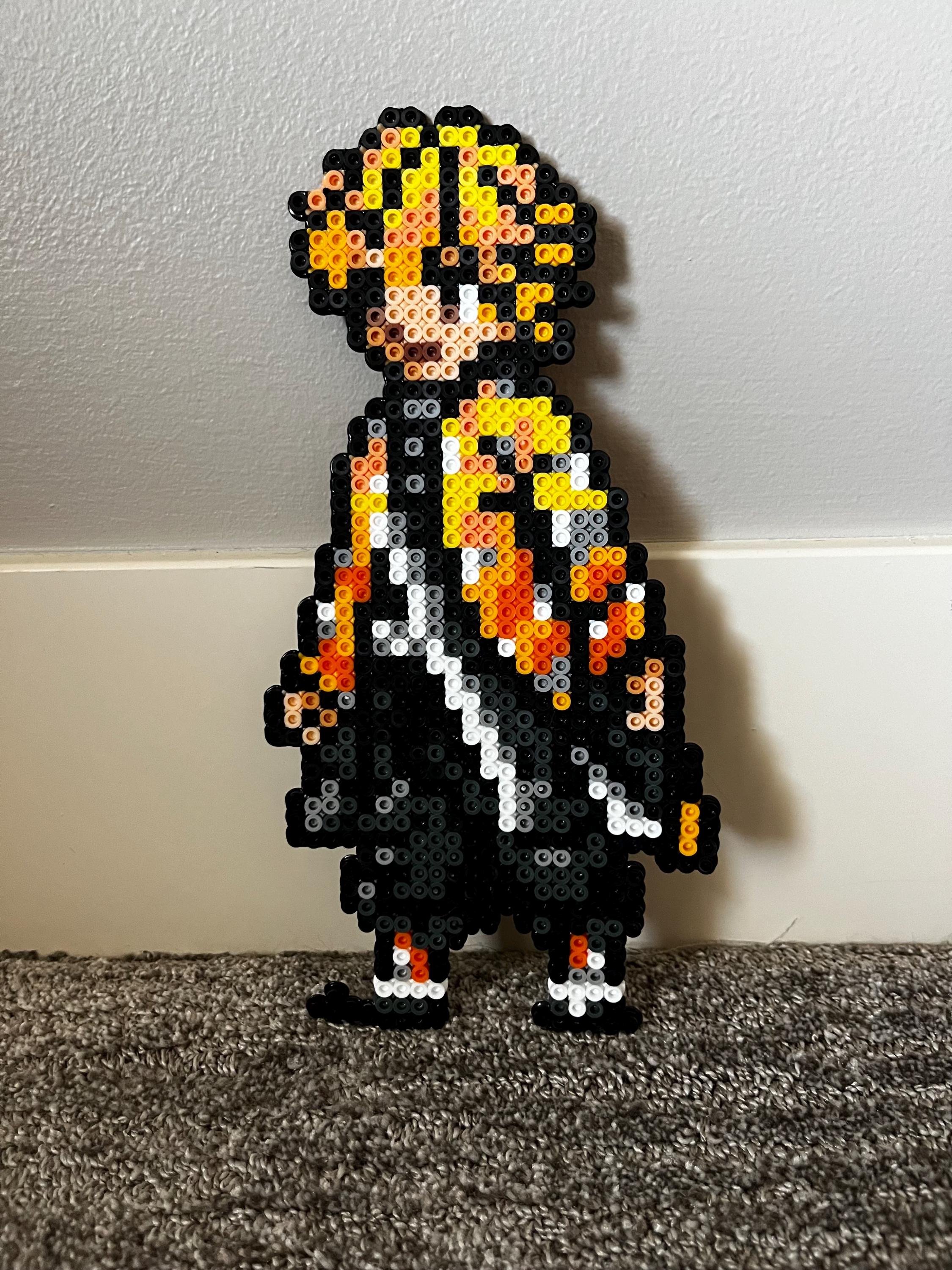 Demon Slayer - Zenitsu Perler Bead Pixel Art - Etsy