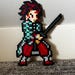 Demon Slayer - Tanjiro Perler Bead Pixel Art - Etsy