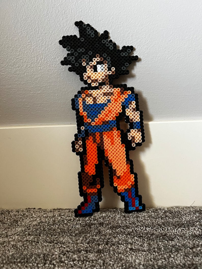 Dragonball - Goku Perler Bead Pixel Art - Etsy