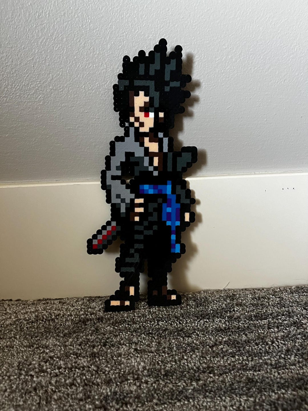 Naruto - Sasuke Perler Bead Pixel Art - Etsy UK