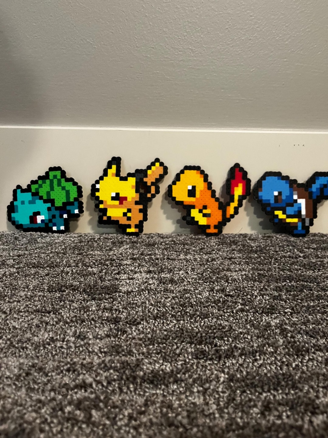 Pokémon - Kanto Starter Pokémon Perler Bead Pixel Art - Etsy