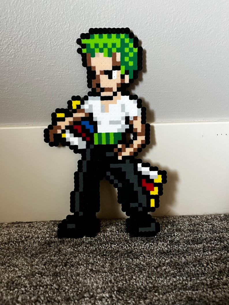 One Piece Zoro Perler Bead Pixel Art Etsy One Piece Zoro Perler Bead Pixel Art Etsy