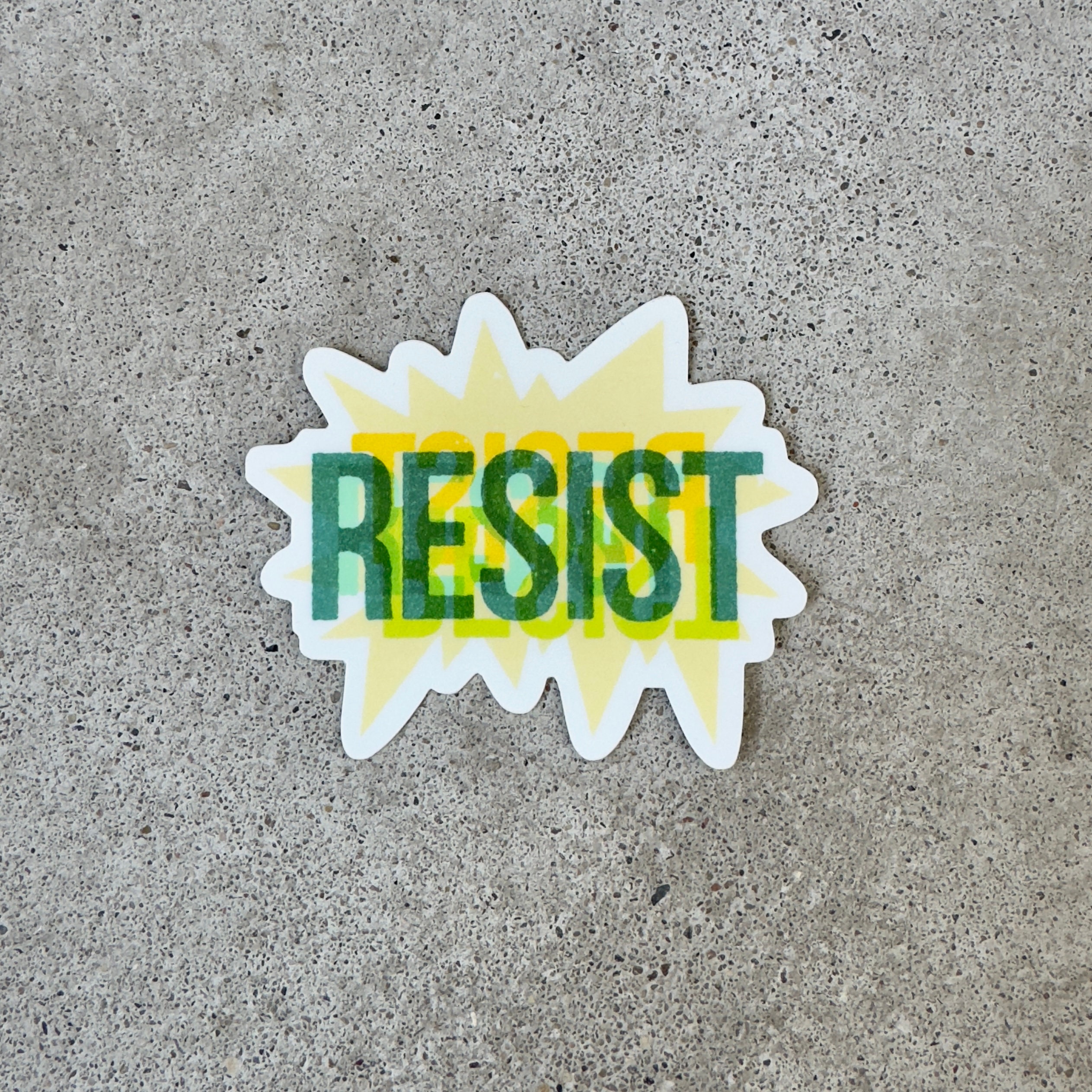 Resist Sticker - Etsy