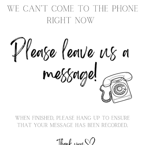 Leave Us a Message - Etsy