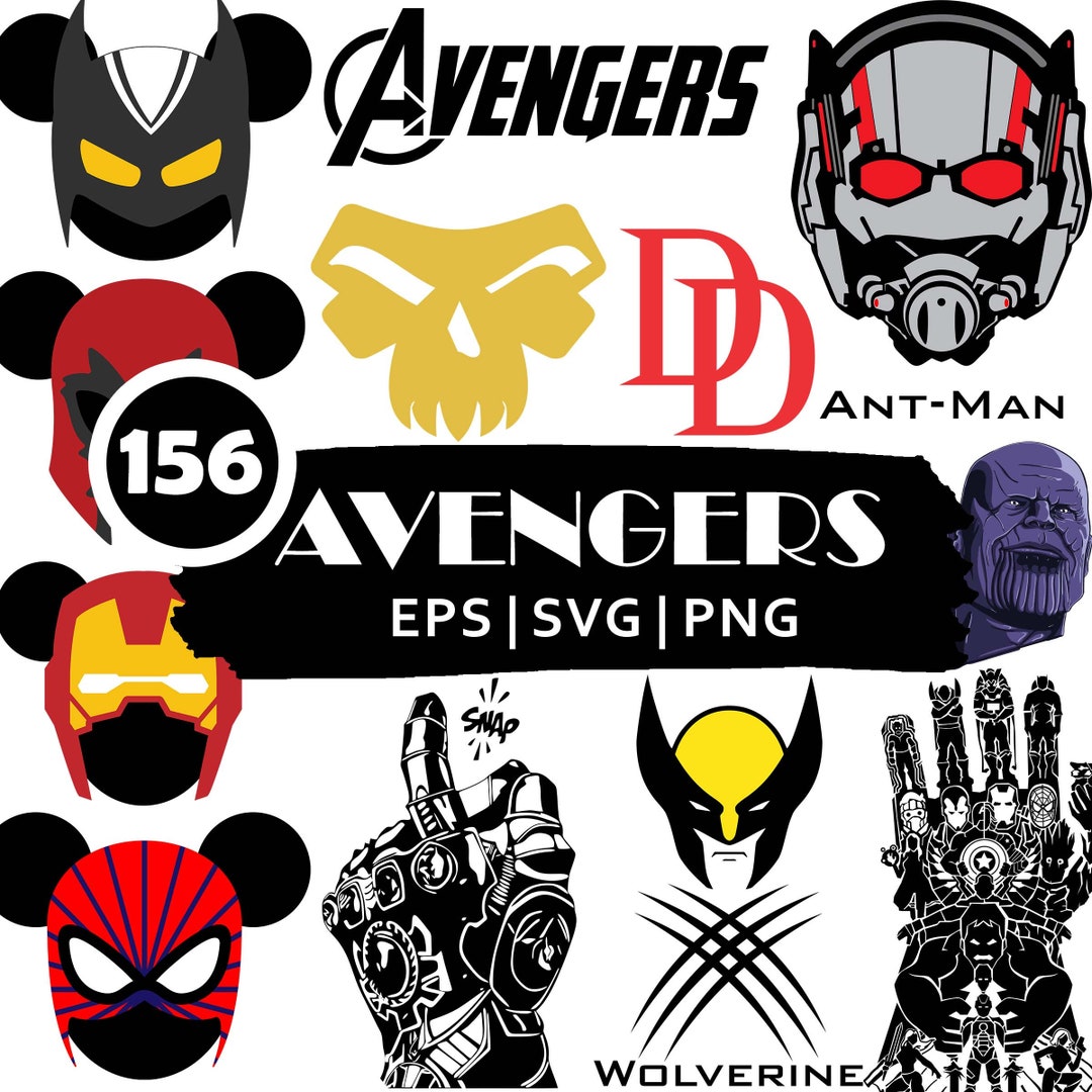 Avengers Hero SVG Avengers Team Svg Bundle Super Heroes Svg Png Jpg Pdf ...