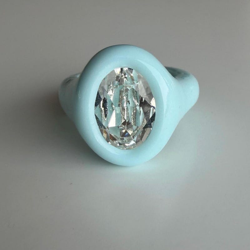 Swarovski Polymer Ring - Etsy