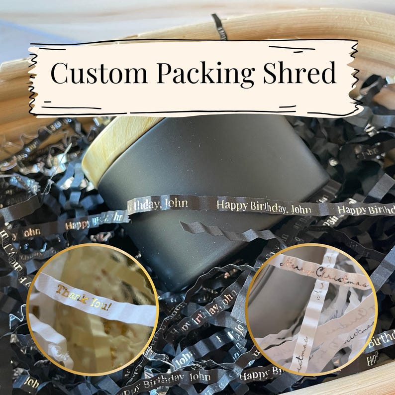 Custom Gift Wrap Personalized Gift Box Filler Paper Shred Wrapping ...