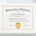 Editable Homeschool Diploma With Gold Seal Printable Homeschool ...