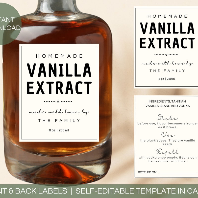 Extract Bottle - Etsy