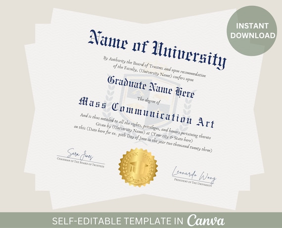 Diploma Universitario Imprimible Mejor Diploma De Vector De Plantilla