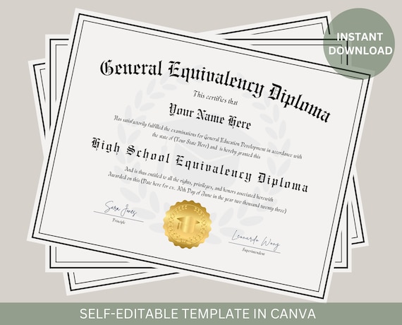 Certificado De Equivalencia De Escuela Secundaria Escuela Secundaria