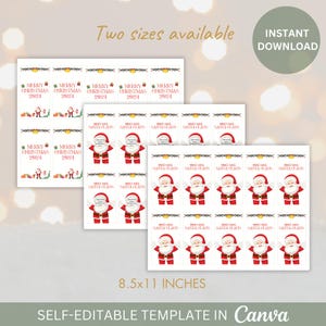 Editable Celebrity Who Has Santa Claus Game Scratch off Card Christmas ...