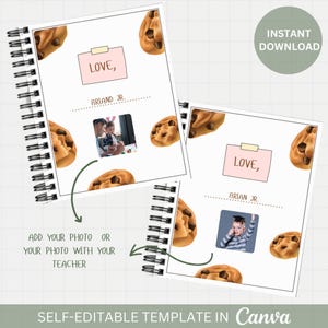 Editable Teacher Gift Book If You Give Your Teacher a Cookie Teacher ...