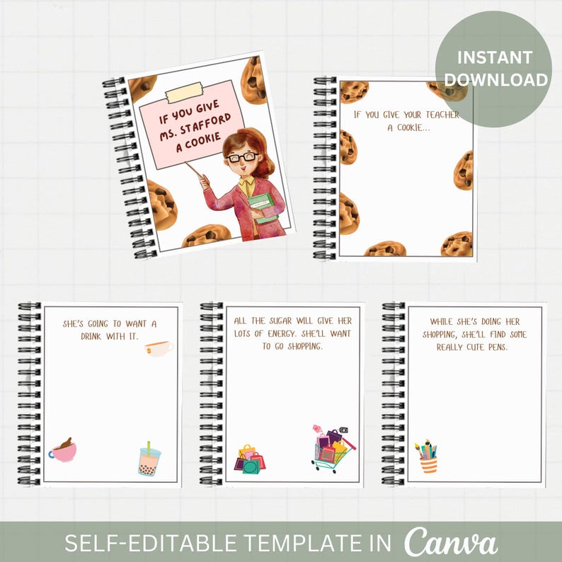Editable If You Give Your Teacher A Cookie Teacher Appreciation Gift