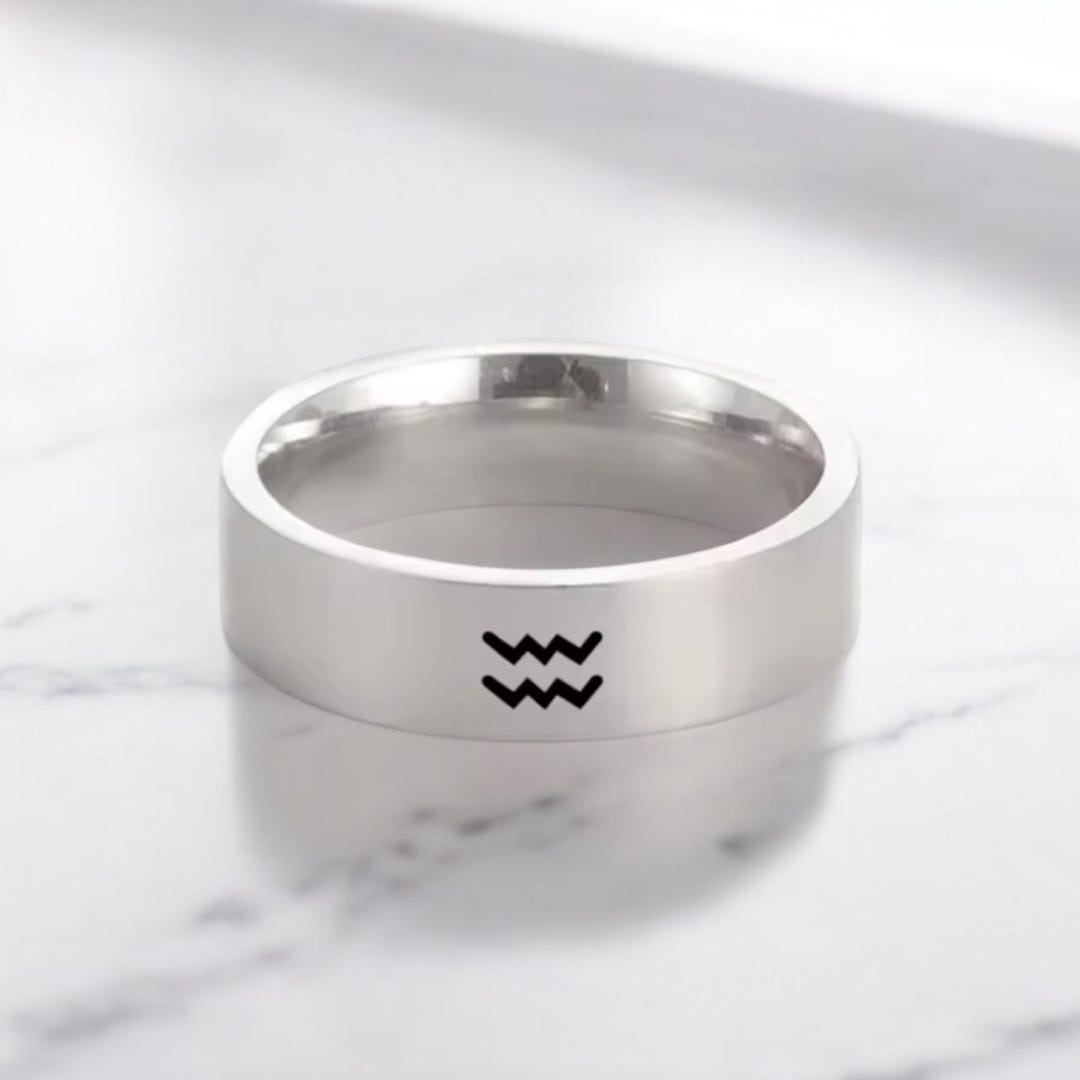 Zodiac Ring, 925 Sterling Silver Zodiac Ring, Constellation Sign ...