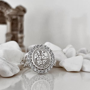 Silver Tarot Wheel of Fortune Ring, Tarot Jewelry, Friendship Gift ...