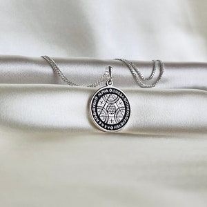 Enoch Angel Magic Amulet, Special Design, Silver Alpha-omega Necklace ...