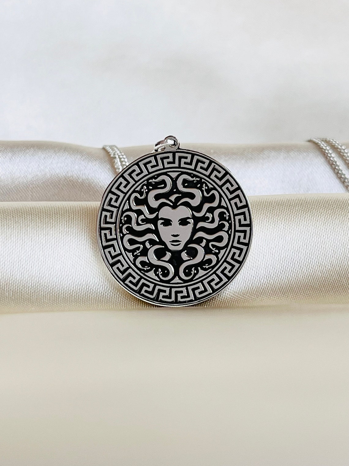 Medusa Necklace, Greek Mythology, Mythology Jewelry, Snake Necklace ...