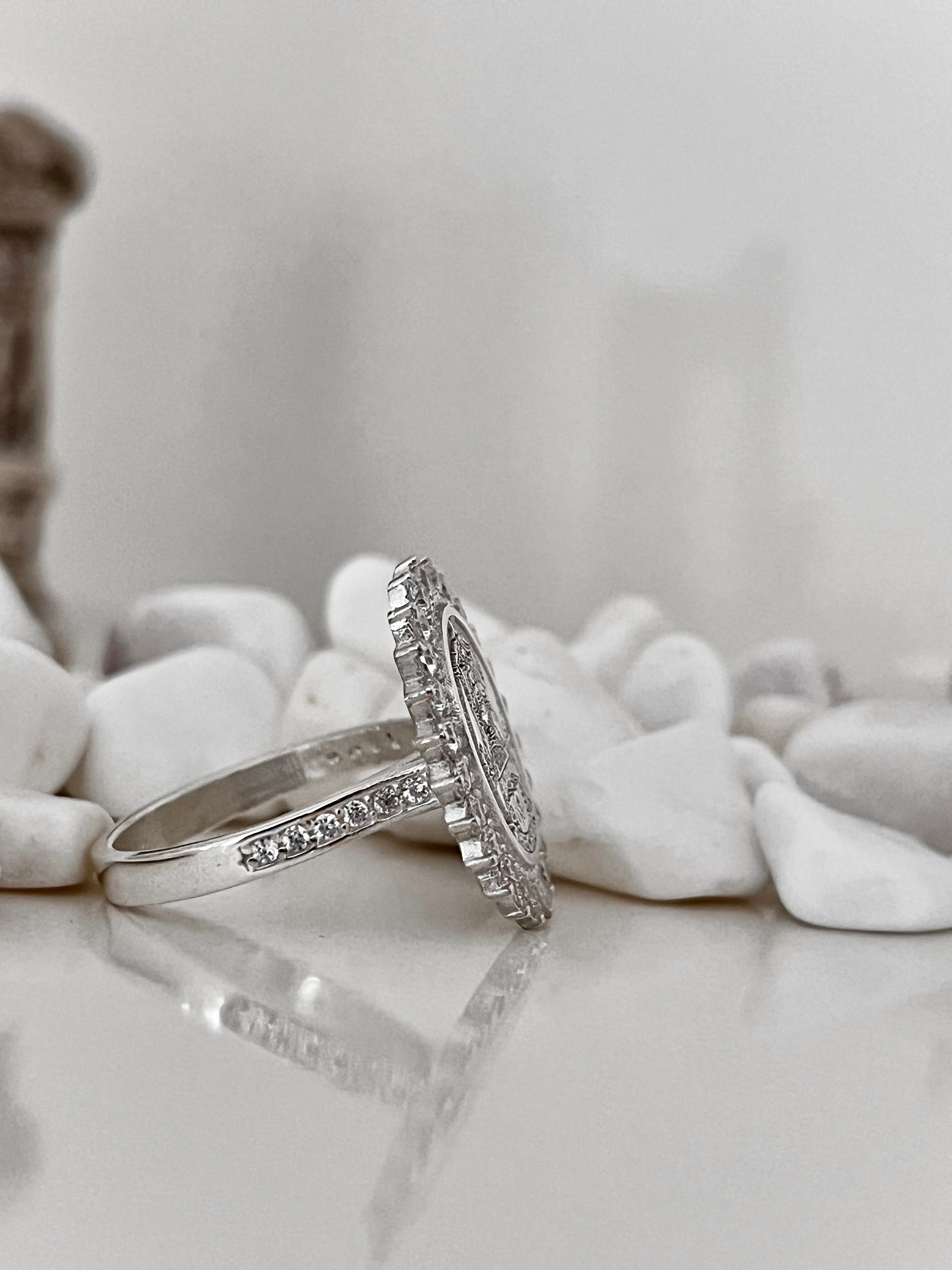 Silver Tarot the Chariot Ring, Tarot Jewelry, Birthday Gift, Tarot Card ...