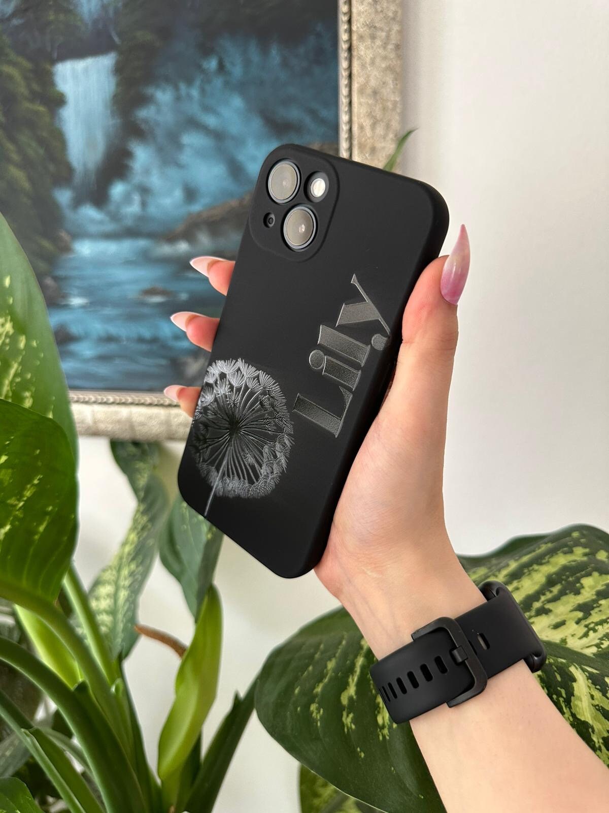 Embossed Shiny Dandelion Detailed Named iPhone Phone Case - Etsy