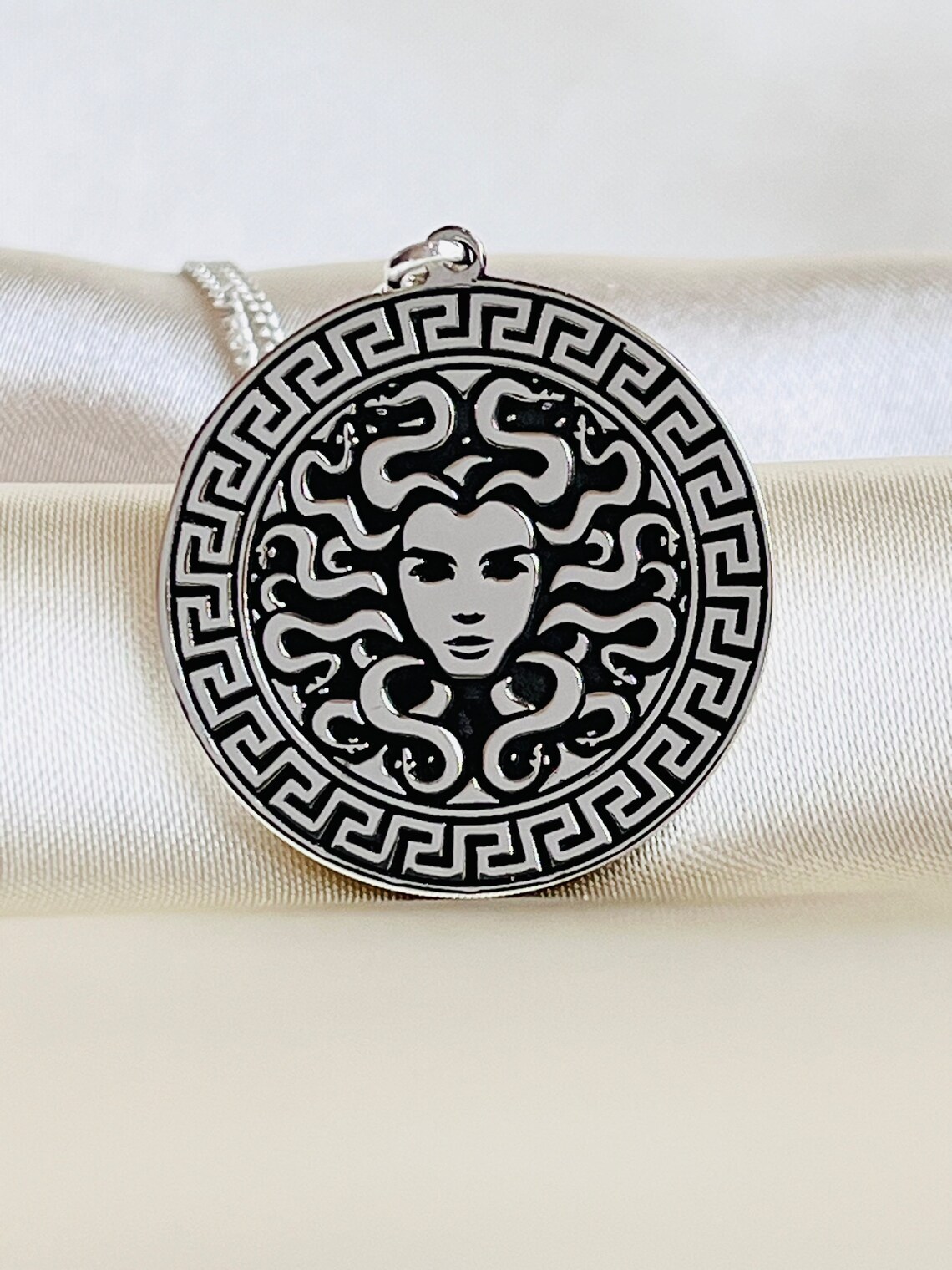 Medusa Necklace, Greek Mythology, Mythology Jewelry, Snake Necklace ...